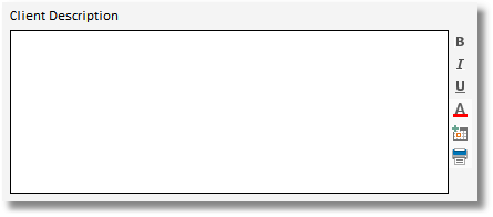Description Note Formatting